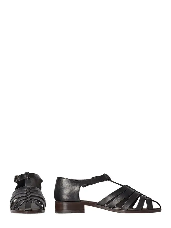 THE ROW Phoebe Sandal - Black