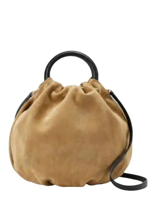 Loewe Single-handle Gathered Shoulder Bag - Brown
