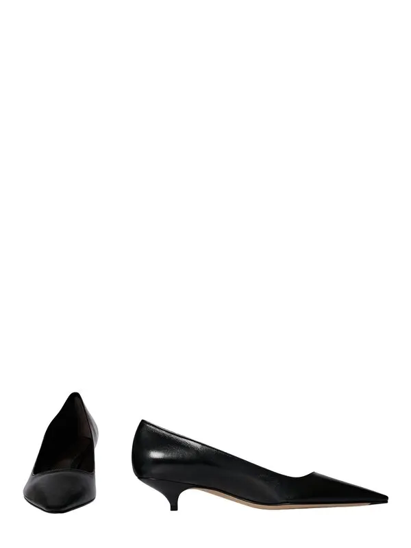 THE ROW Liisa Kitten Heel Pumps - Black