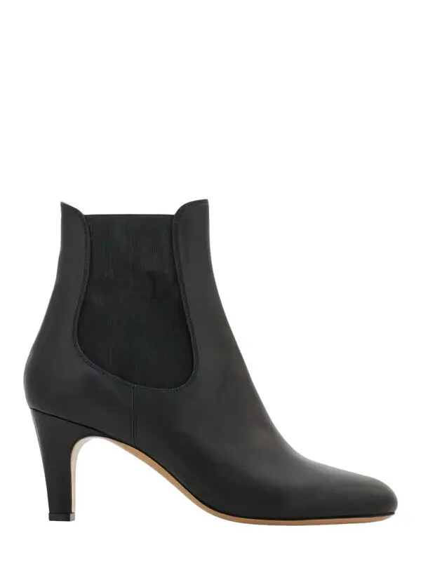 FERRAGAMO Mid Heel Chelsea Boots - Black