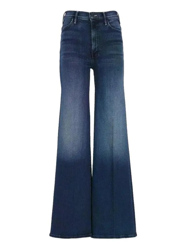 MOTHER The Hustler Roller Wide-leg Jeans - Blue
