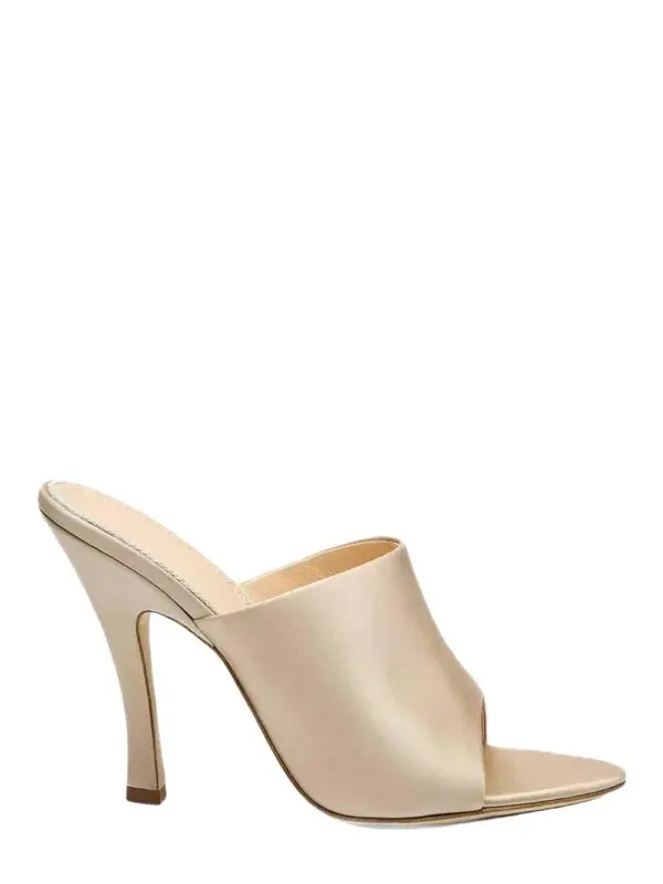 Magda Butrym Satin Open-toe Stiletto Sandals - Neutrals