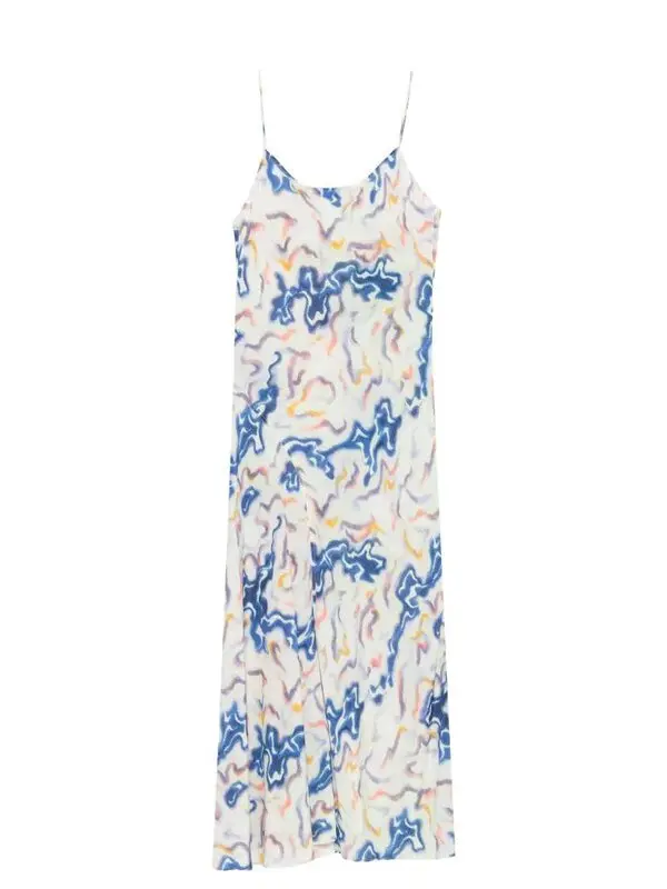 Ulla Johnson Abstract Print Maxi Dress - White