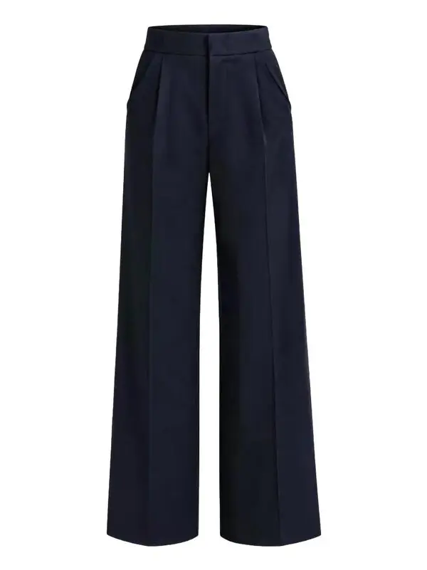 SA SU PHI Bogart Pleated Wide-leg Trousers - Blue