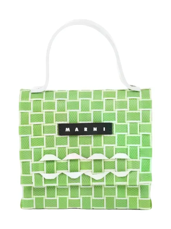 Marni Mini Joy Woven Bag - Green