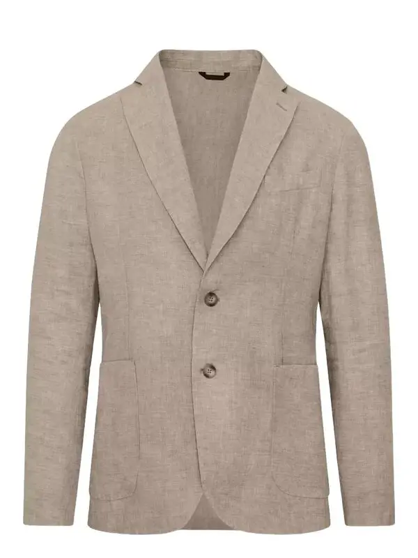 PATRICK ASSARAF Linen Blazer - Neutrals