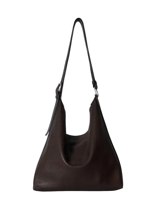 THE ROW Jean Shoulder Bag - Deep Brown