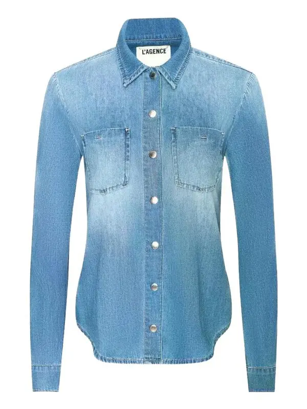 L'Agence Isla Denim Shirt - Blue