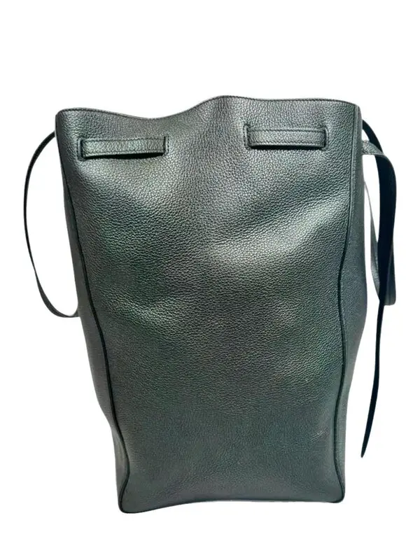 Celine 2018 Medium Cabas Phantom Leather Tote Bag - Black