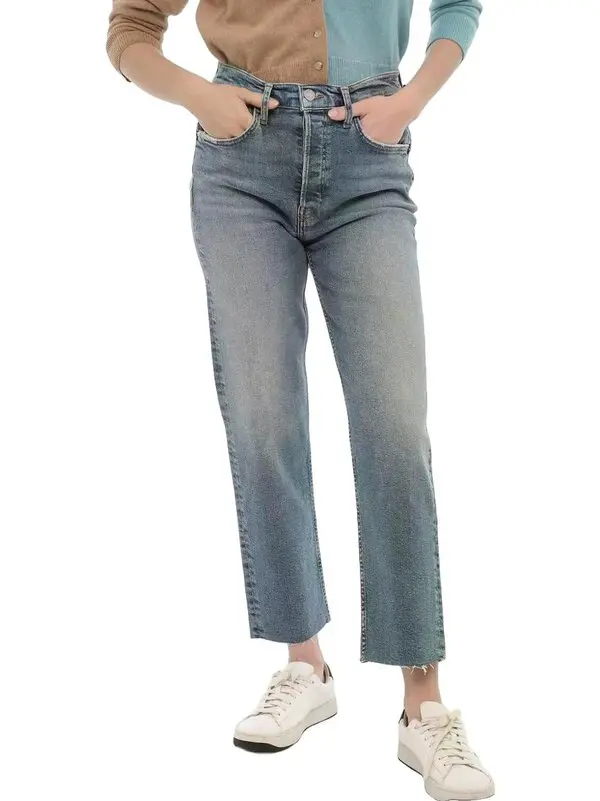 RE/DONE Stove Pipe Jeans - Blue