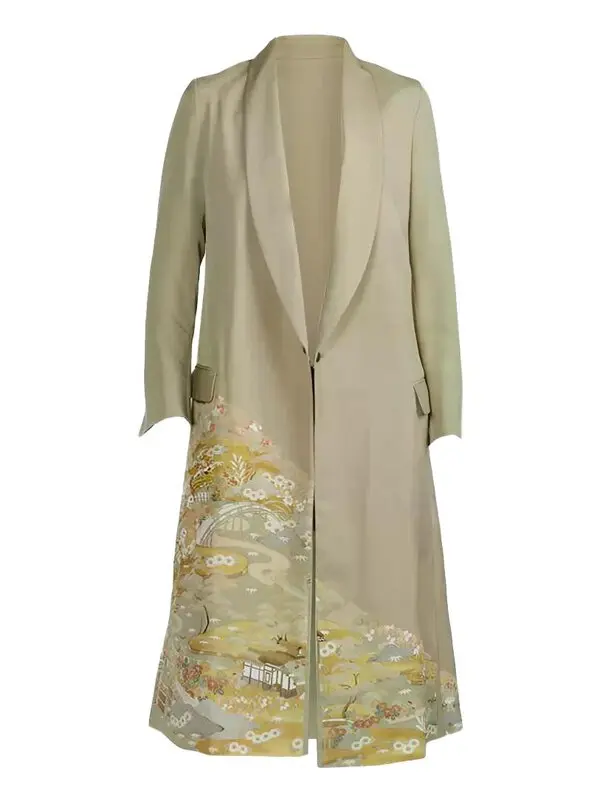 IBRIGU Ibrigù Graphic Print Coat - Green