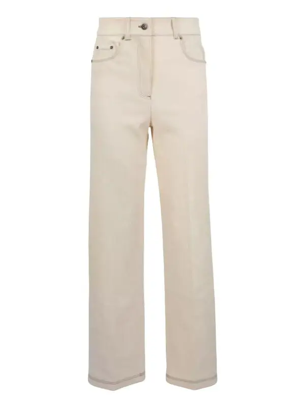 Max Mara Five-pocket Cropped Jeans - Neutrals