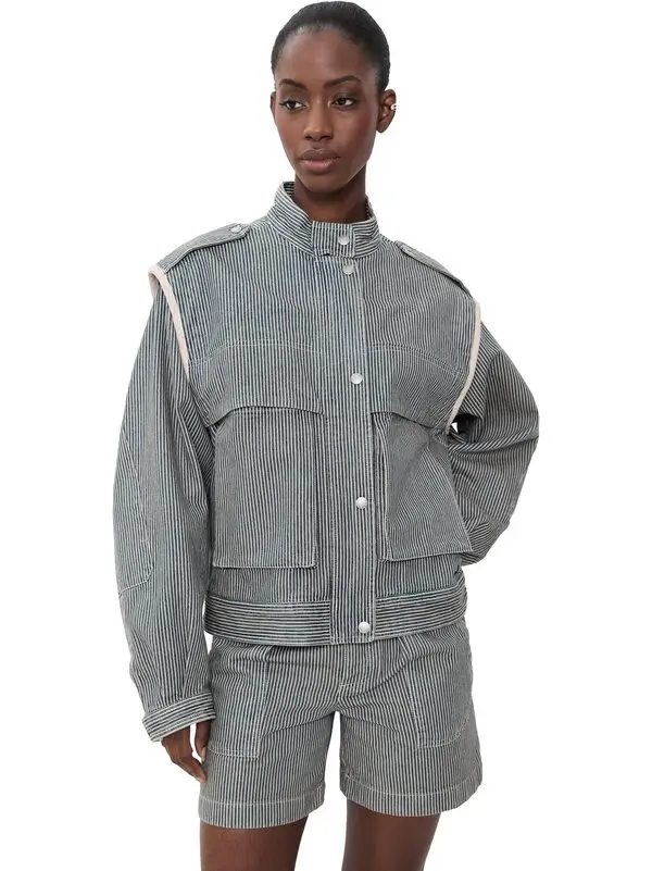 Isabel Marant Étoile Edany Jacket - Blue/white