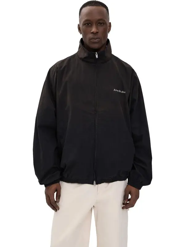 Acne Studios Orlando Soft Cotton Poplin Jacket - Black