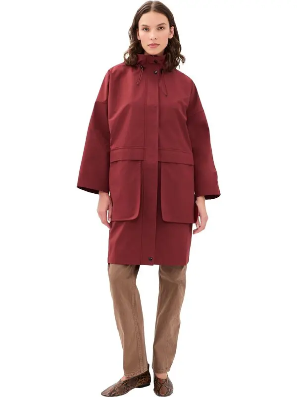 Roucha Waterproof Long Sleeve Jacket - Red