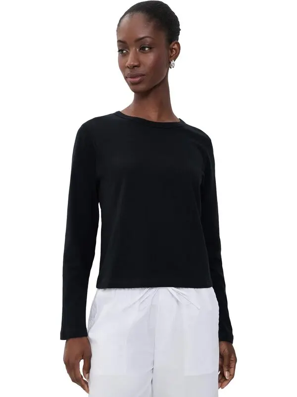 LESET Margo Long Sleeve Tee - Black