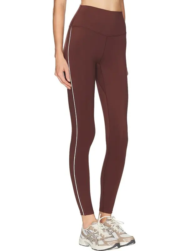 Varley Freesoft Piped 28" Legging - Brown Stone