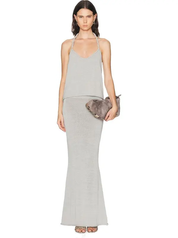 SEROYA Cambria Knit Top - Grey