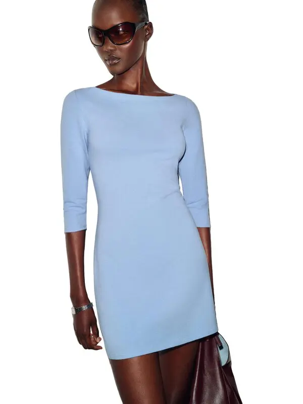REFORMATION Marceline Knit Dress - Blue