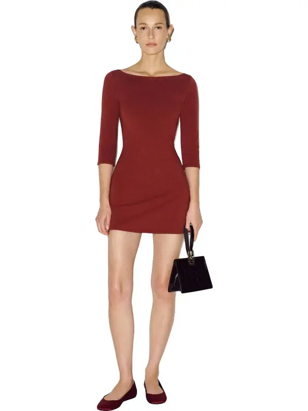 REFORMATION Marceline Knit Dress - Red