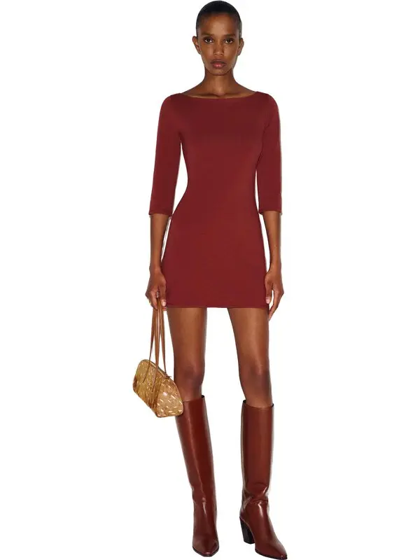 REFORMATION Marceline Knit Dress - Red