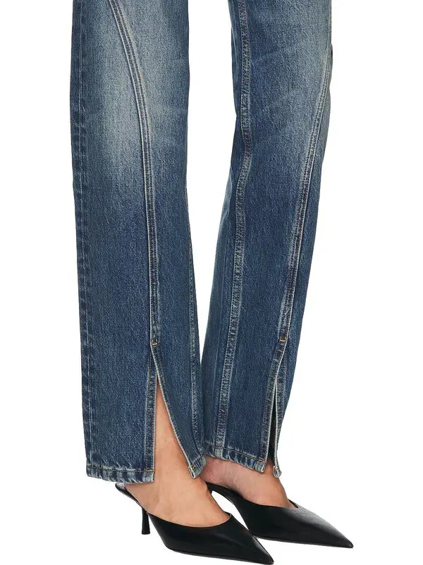 Brandon Maxwell Campbell Spiral Seam Jeans - Indigo