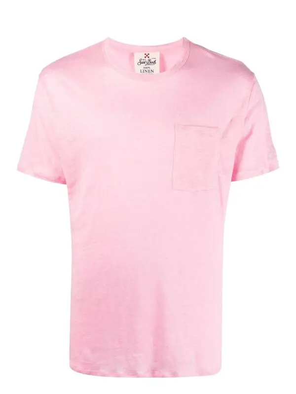 MC2 SAINT BARTH Ecstasea Linen T-shirt - Pink