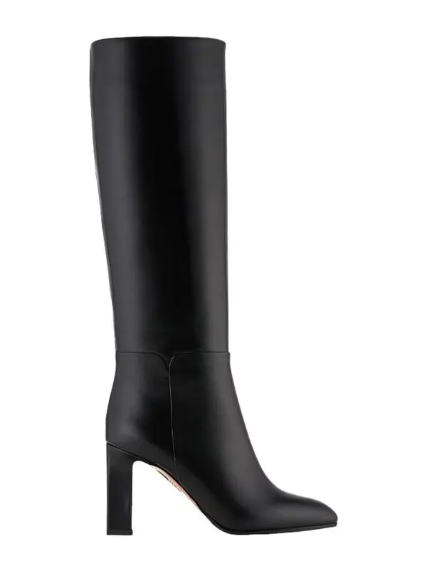 AQUAZZURA Sellier Almond-toe Boots - Black