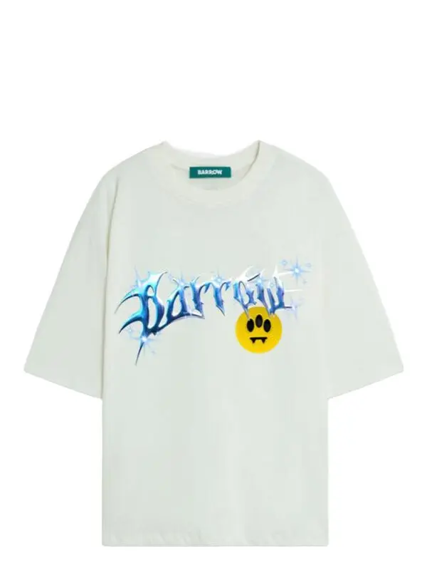 BARROW Printed T-shirt - Cocco/coconut