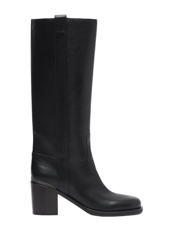 Brunello Cucinelli Monili Round-toe Ankle Boots - Black