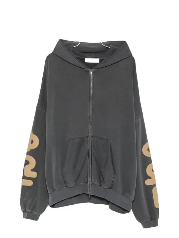 Fear Of God Zippered Hoodie - Grey