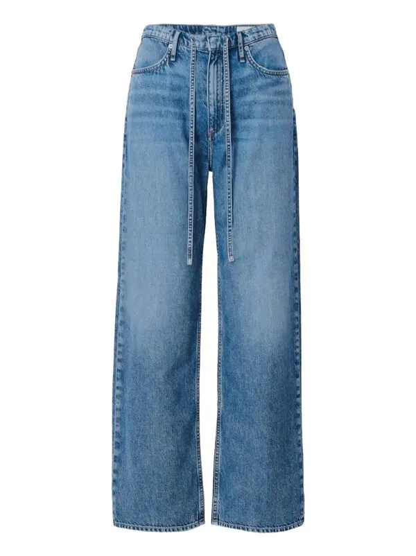 Rag & Bone Phoebe Drawstring Jeans - Blue