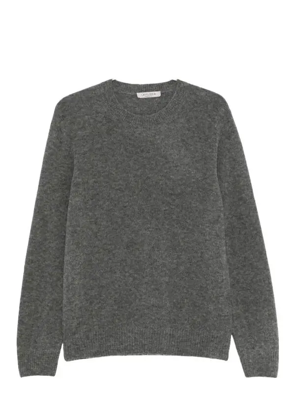 D'ANIELLO Fine-knit Crew-neck Sweater - Grey