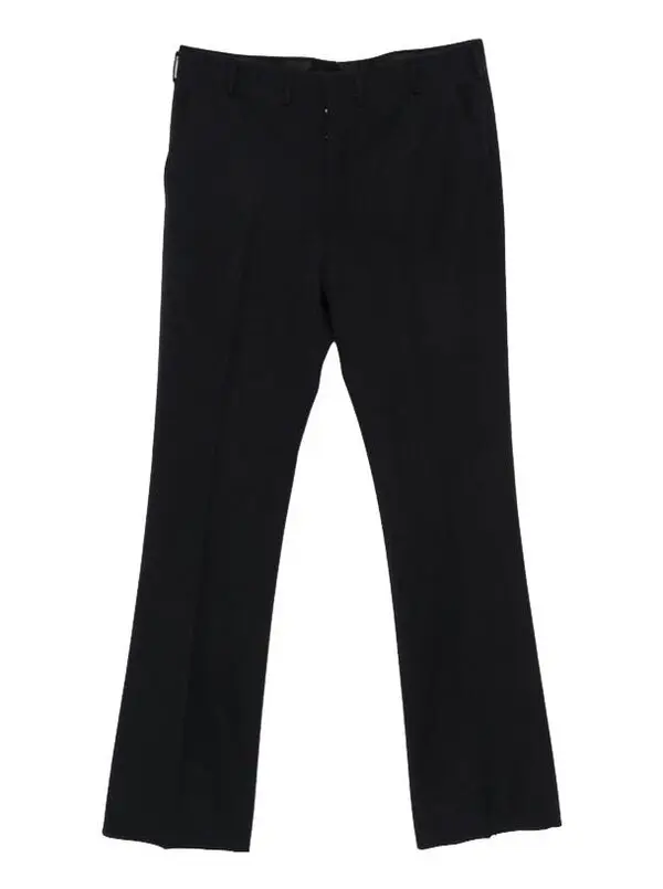 Prada Pleated Tailored Trousers - Navy Blue