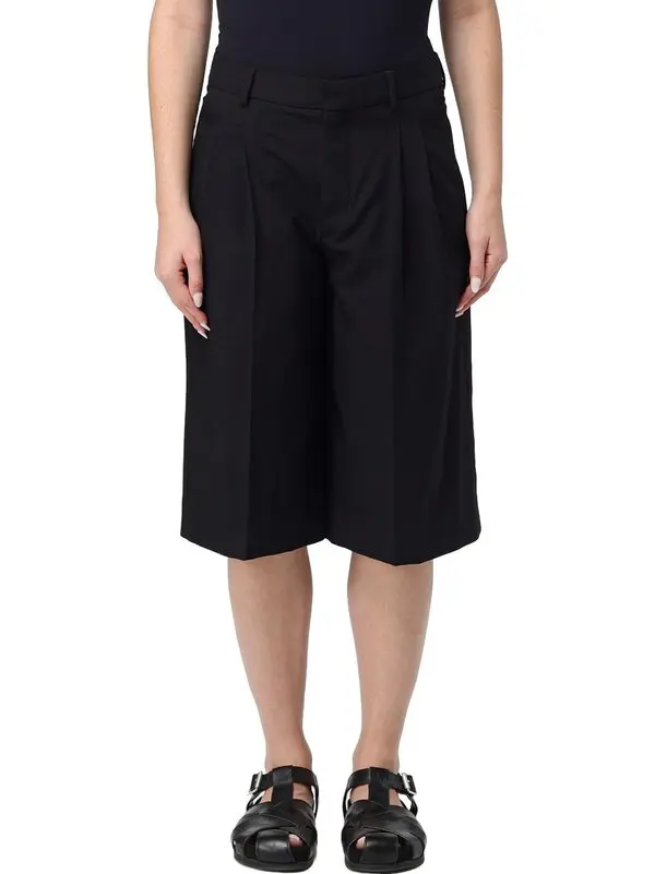 AMI Paris Knee-length Cotton Blend Shorts - Black