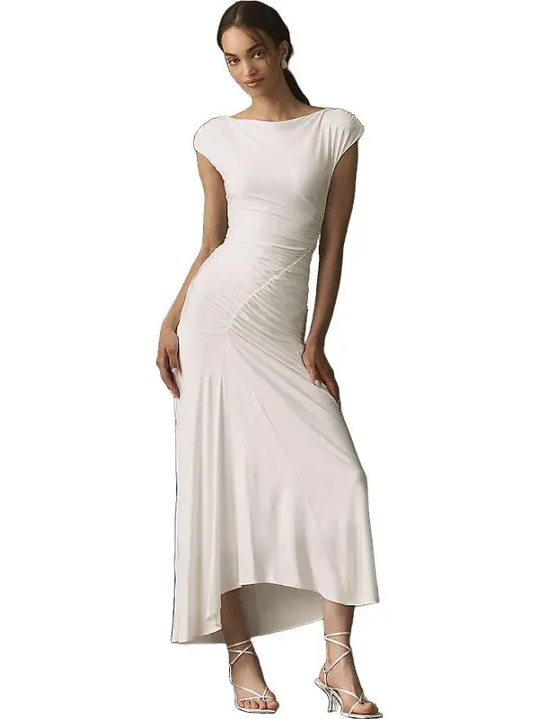 Shona Joy Miro Gathered Maxi Dress - Ivory