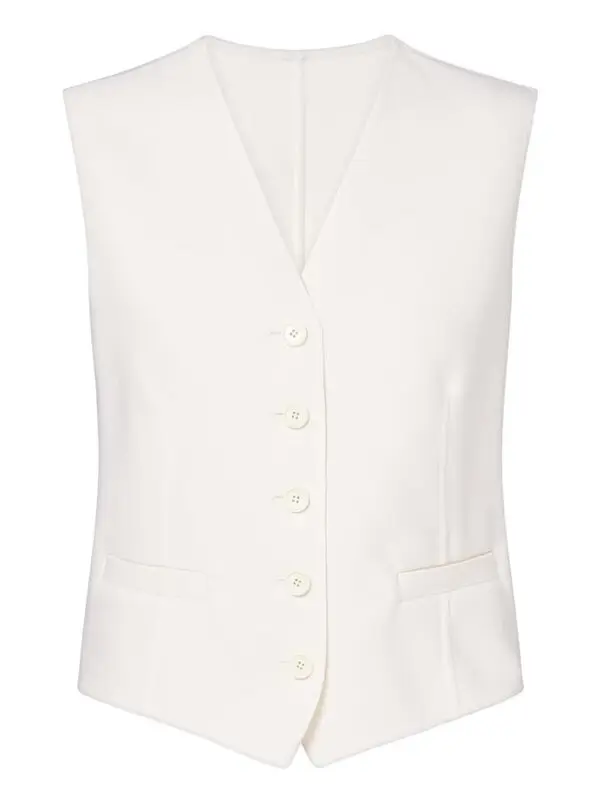 Fendi Virgin Wool Vest - White