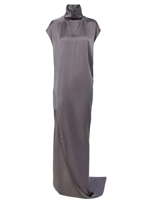 Rick Owens Edfu" Ruched Jersey Gown - Grey