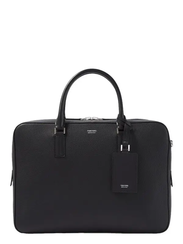 TOM FORD Elliot Leather Briefcase - Black