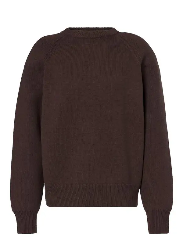 THE FRANKIE SHOP Lina Wool-blend Sweater - Brown