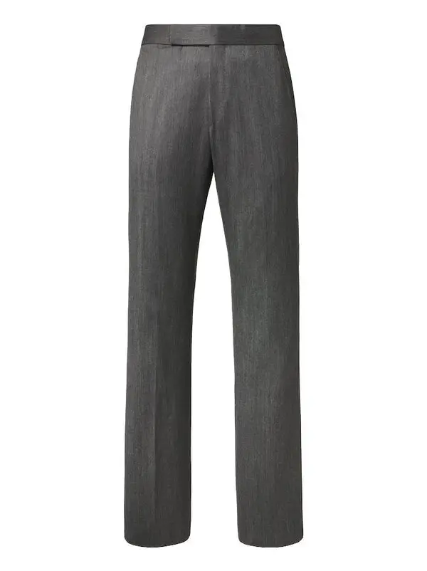 TOM FORD Wool Twill Pants - Grey