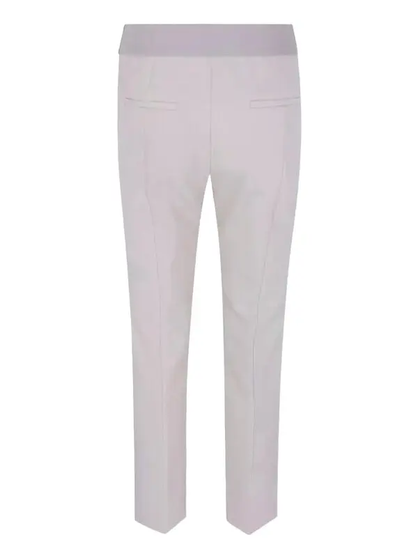 Peserico Pressed Crease Side-slit Trousers - Neutrals