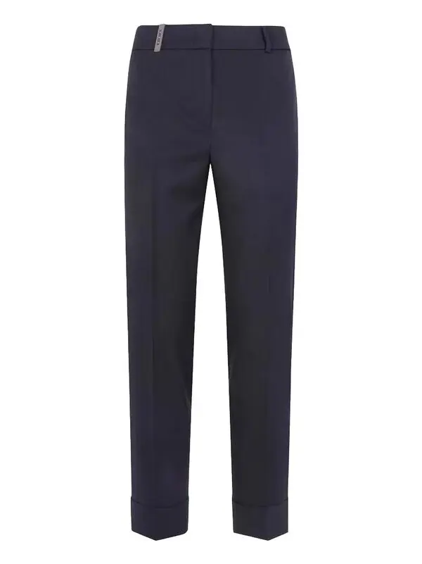 Peserico Embellished Trousers - Black