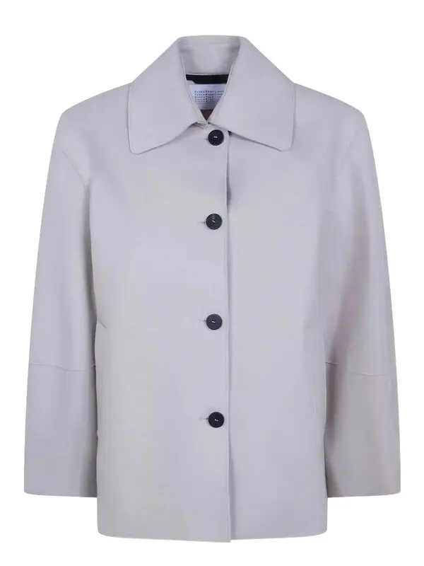 Harris Wharf London Button-fastening Wool Jacket - White
