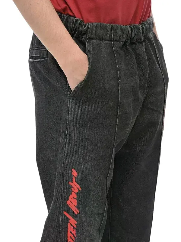 Off-White Logo-print Track Trousers - Black