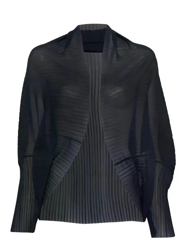 Max Mara Vesuvio Pleated Shrug - Blue