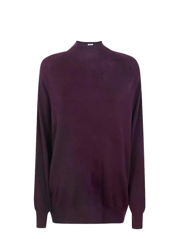 Aspesi Knitted Turtleneck Sweater - Red