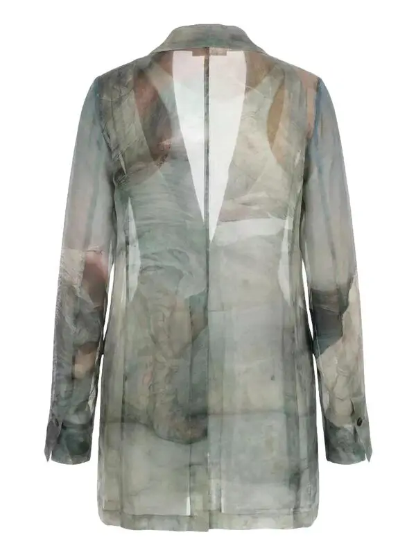 Masnada Graphic-print Unlined Blazer - Neutrals