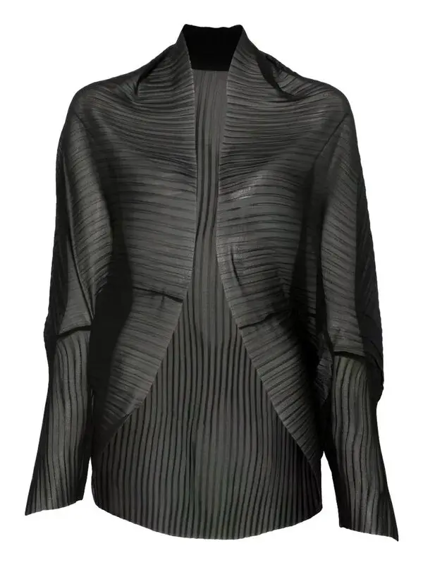 Max Mara Pleated Shrug - Black