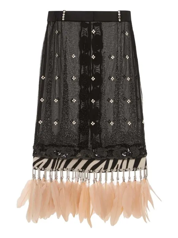 16Arlington Amalia Midi Skirt - Black